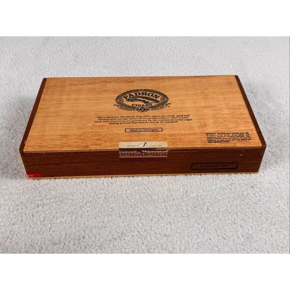 Padrón | Accents | Vintage Padrn 700 Maduro Wooden Cigar Box | Poshmark
